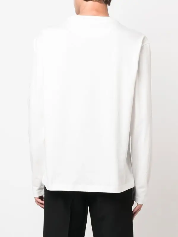 JIL SANDER Logo-patch Crew-neck T-shirt - White
