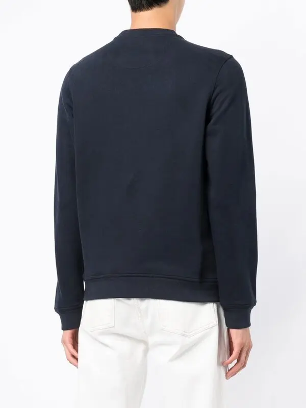 Belstaff Logo-patch Cotton Sweatshirt - Blue