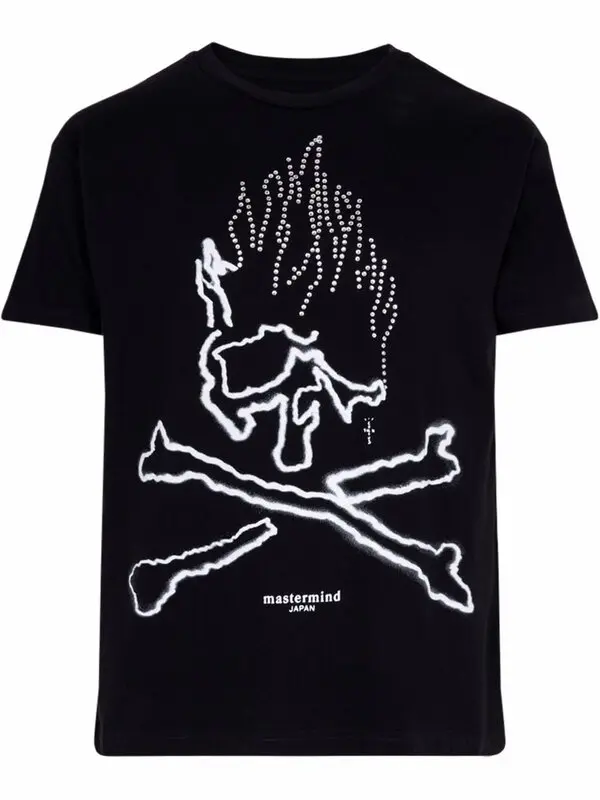 TRAVIS SCOTT X Mastermind Skull Cactus Jack Crew Neck T-shirt