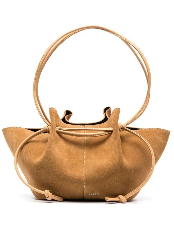 Yuzefi Drawstring-fastening Suede Bucket Bag
