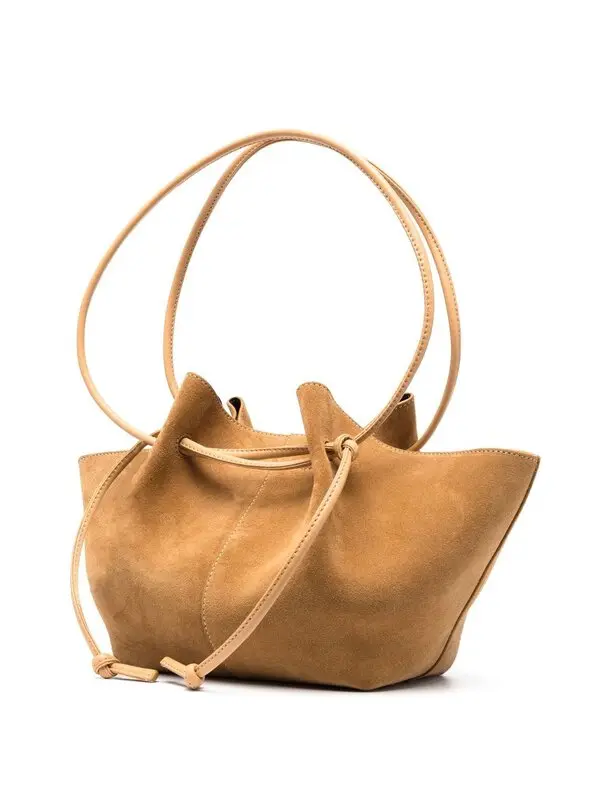 Yuzefi Drawstring-fastening Suede Bucket Bag