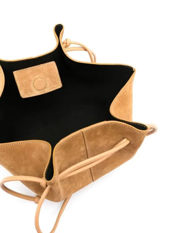 Yuzefi Drawstring-fastening Suede Bucket Bag