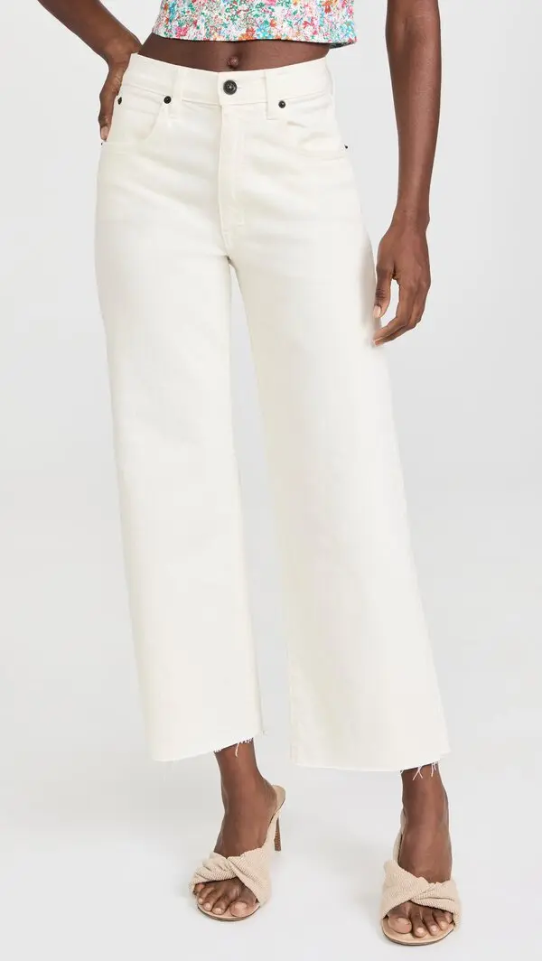 SLVRLAKE Grace Crop Jeans - White