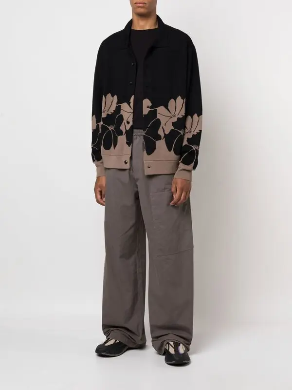 Off-White Wide-leg Trousers - Grey
