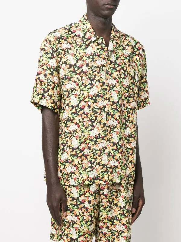 Marni Floral Short-sleeve Shirt - Black
