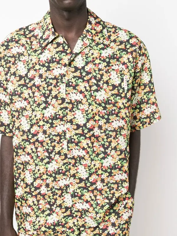 Marni Floral Short-sleeve Shirt - Black