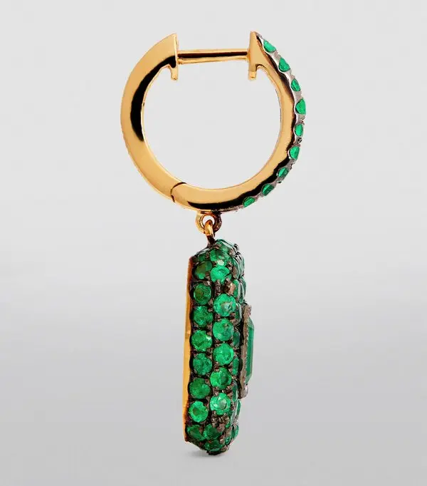 Shay Yellow And Emerald Drop Earrings