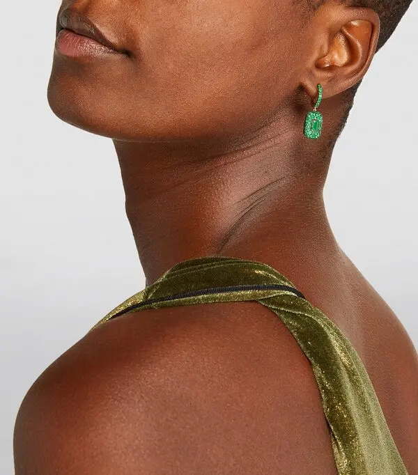 Shay Yellow And Emerald Drop Earrings