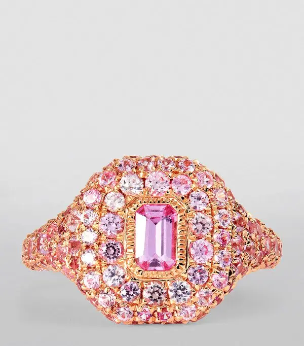 Shay And Pink Sapphire Ring - Rose Gold