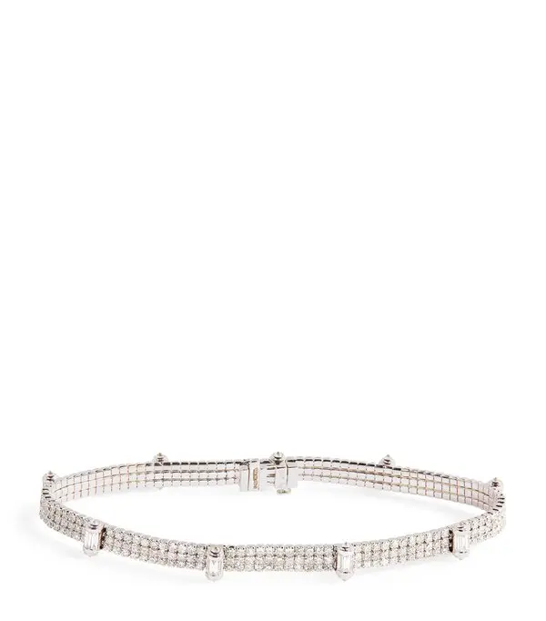 Shay White Gold And Diamond Bracelet - Silver