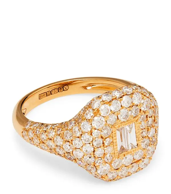 Shay Diamond Pavé Pinky Ring - Gold