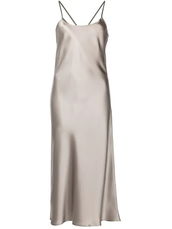 Voz Sleeveless Midi Dress - Grey