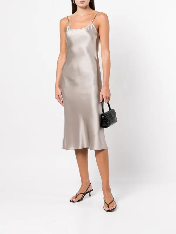 Voz Sleeveless Midi Dress - Grey
