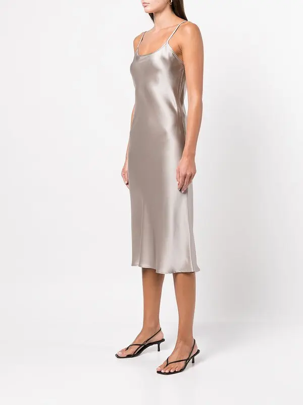 Voz Sleeveless Midi Dress - Grey