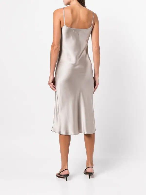 Voz Sleeveless Midi Dress - Grey