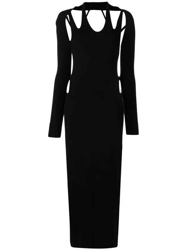 DION LEE Cut-out Knit Midi Dress