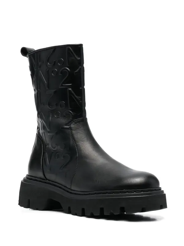N°21 Logo-embossed Combat Boots