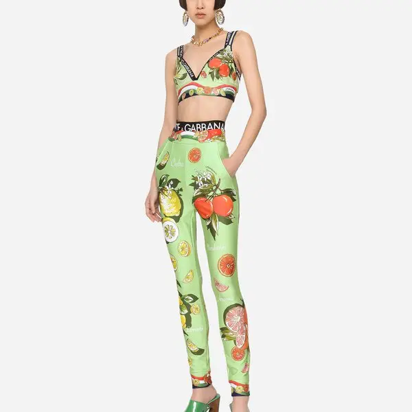 Dolce & Gabbana Citrus-print Jersey Top