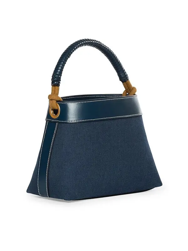 Staud Tellie Canvas Drawstring Top Handle Bag