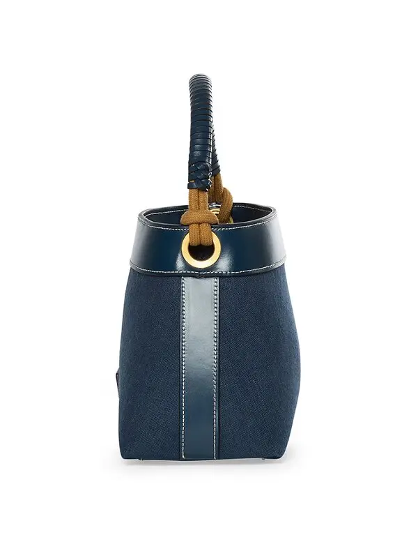 Staud Tellie Canvas Drawstring Top Handle Bag