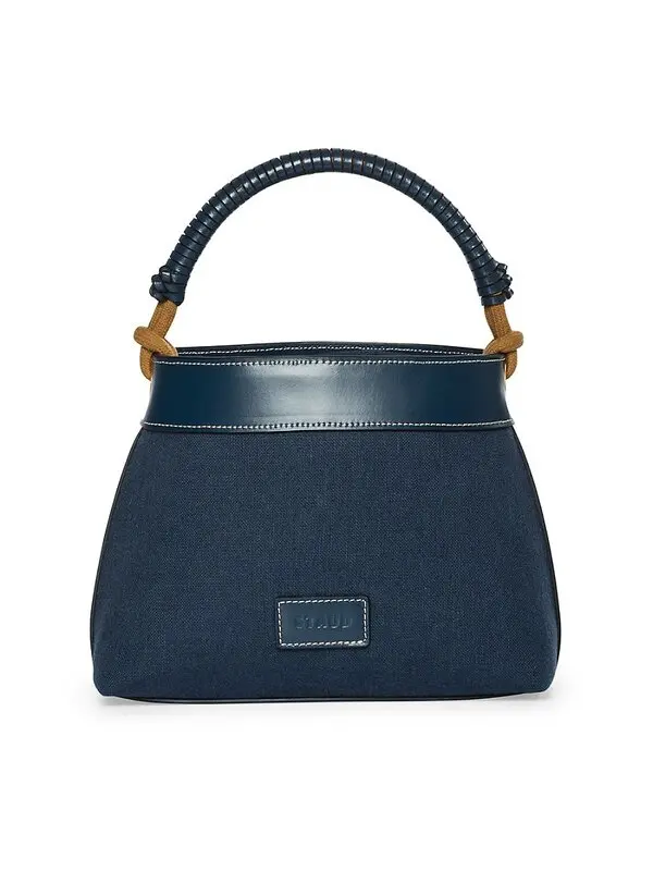 Staud Tellie Canvas Drawstring Top Handle Bag