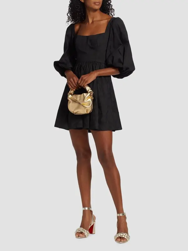MICHELLE SMITH X Saks Claudia Balloon-sleeve Minidress