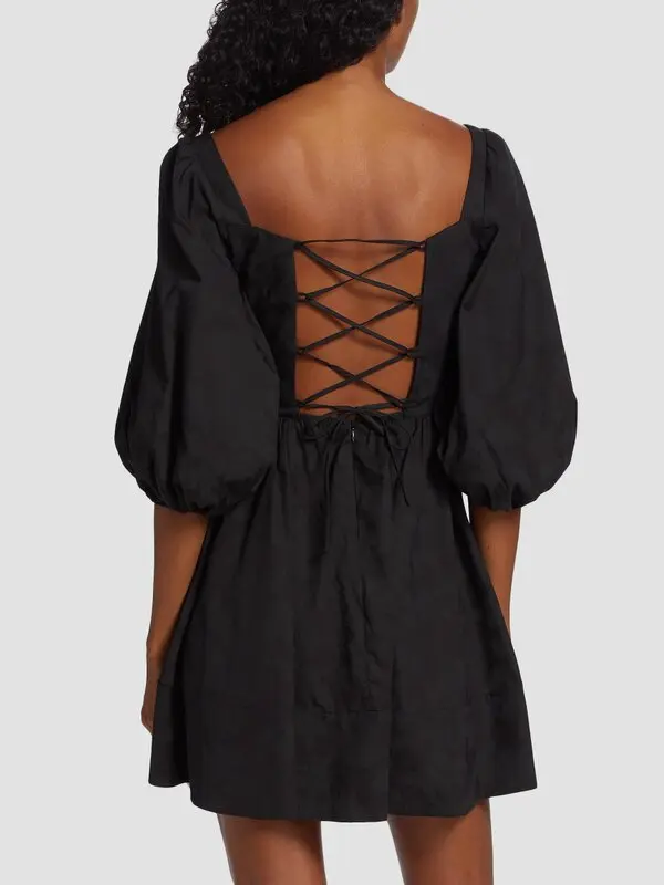 MICHELLE SMITH X Saks Claudia Balloon-sleeve Minidress