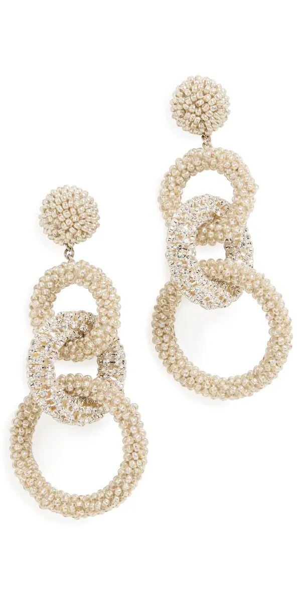 Deepa Gurnani Sienna Earrings - Silver
