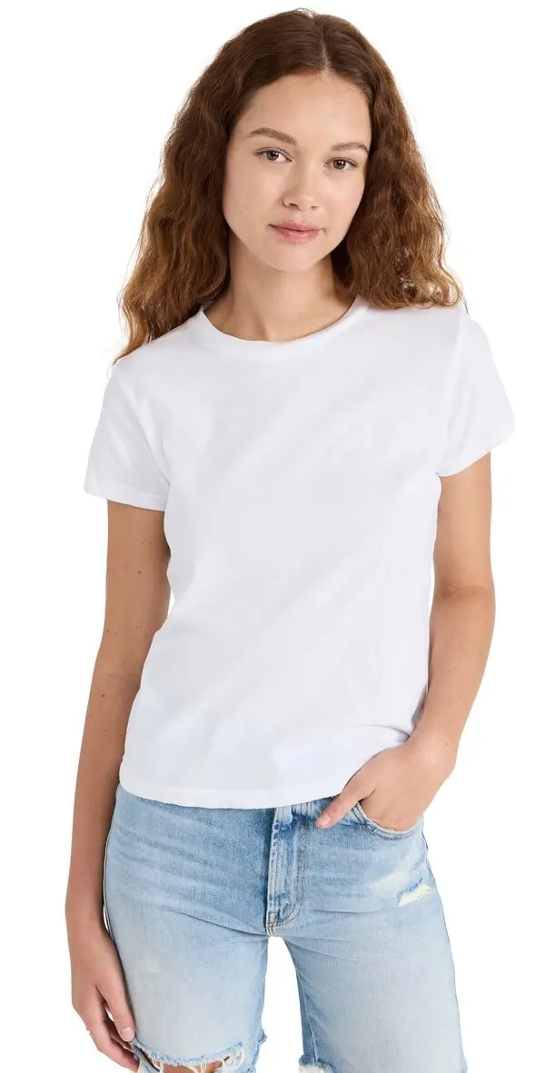 MOTHER The Lil Goodie Goodie Tee - Bright White