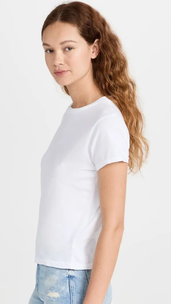 MOTHER The Lil Goodie Goodie Tee - Bright White