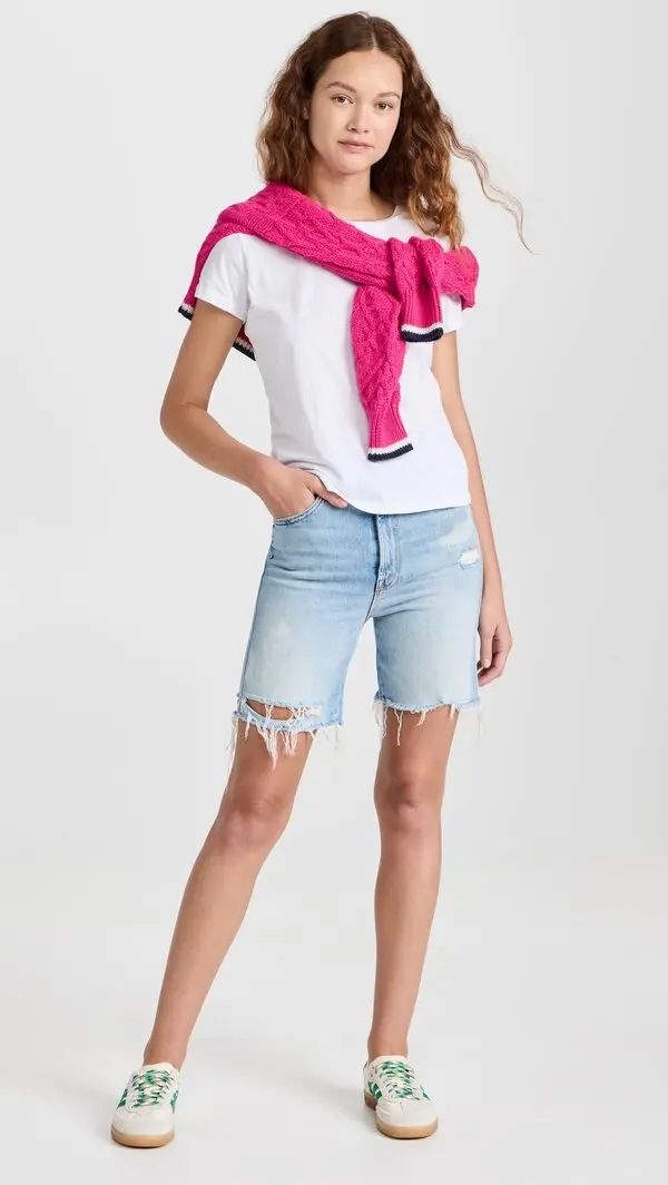 MOTHER The Lil Goodie Goodie Tee - Bright White