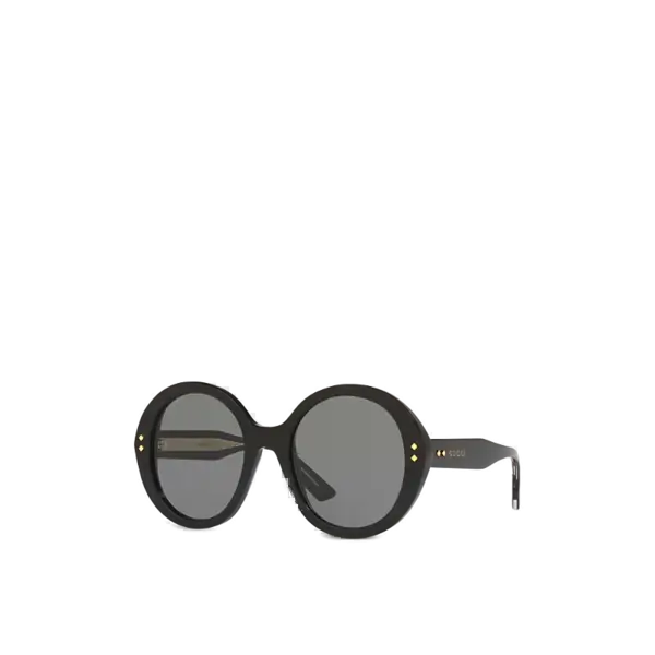 Gucci Gg1081s Round-Frame Sunglasses In Black - 50% Off  display picture 2