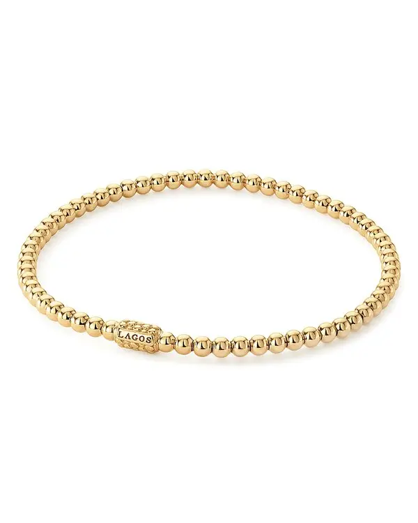 Lagos Caviar Collection 18k Beaded Bracelet - Gold