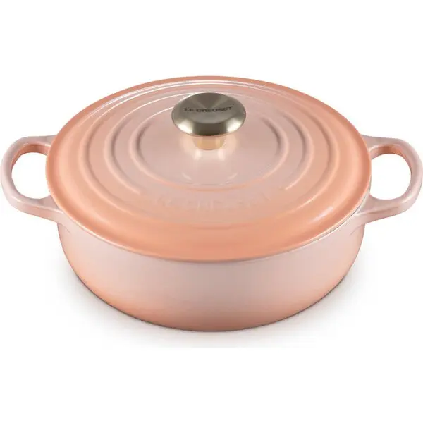 LE CREUSET Signature 3.5-quart Sauteuse Oven - Peche