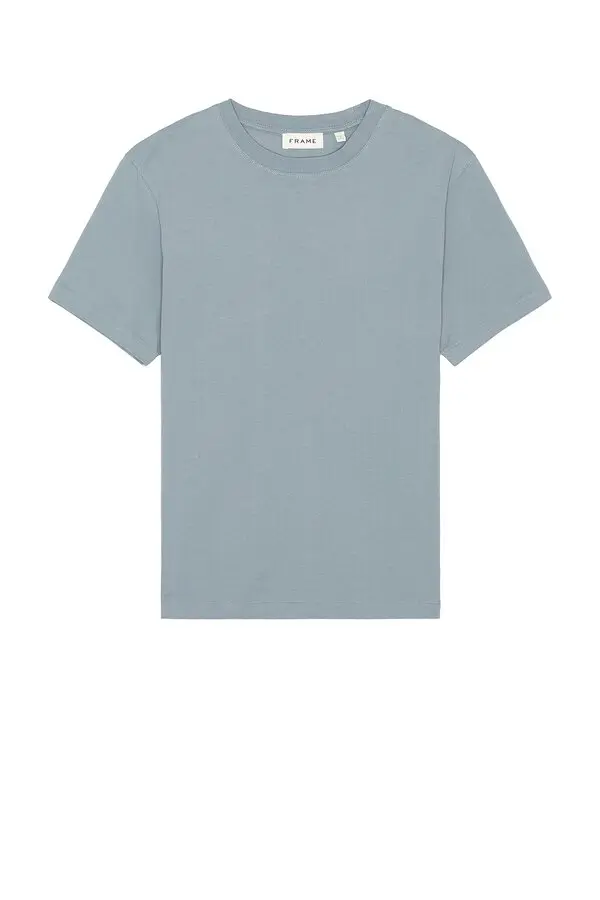 FRAME Logo Tee - Smoky Blue