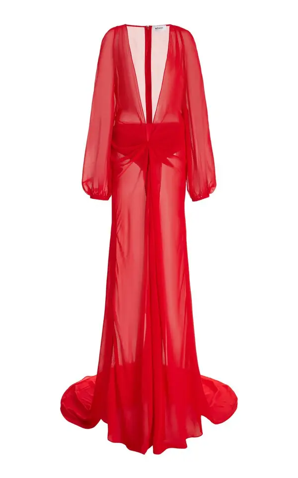 monot red dress $1350 Monot Women's Red V-Shape Plunge Bustier Mini Dress Size 12