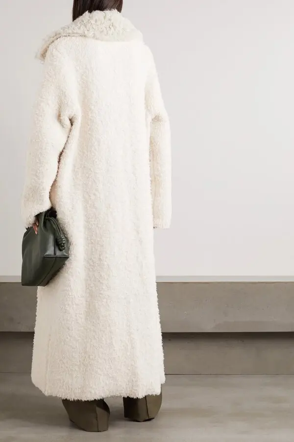 Altuzarra Zeus Shearling-trimmed Merino Wool-blend Coat