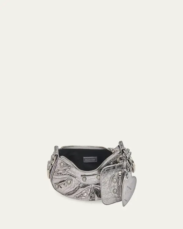 Balenciaga Cagole Xs Hobo Bag - Silver