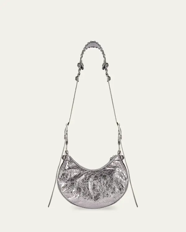 Balenciaga Cagole Xs Hobo Bag - Silver