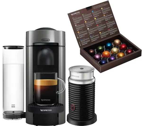 NESPRESSO Vertuo Plus Coffee Machine W/ Frother Delonghi - One-color