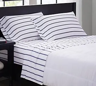 TRULY SOFT Ticking Stripe Twin Xl Sheet Set - One-color