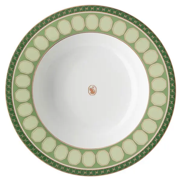 SWAROVSKI Signum Soup Plate - Green
