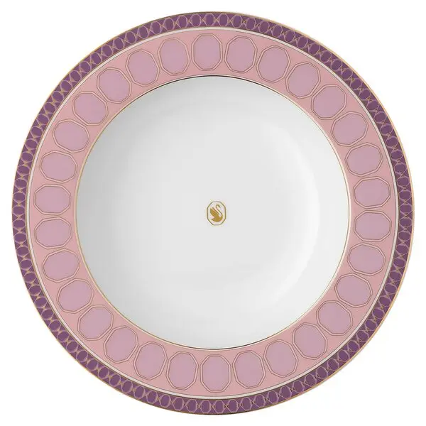 SWAROVSKI Signum Soup Plate - Pink