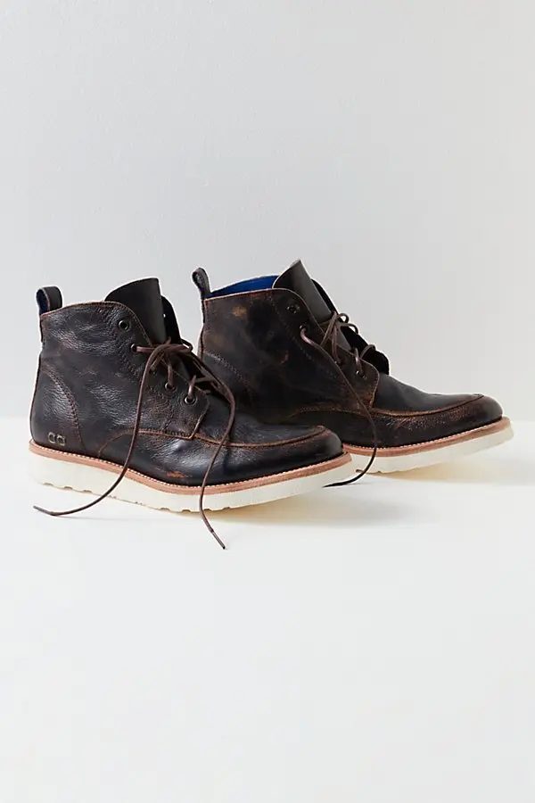 Bed Stu Lincoln Leather Boots - Black Lux