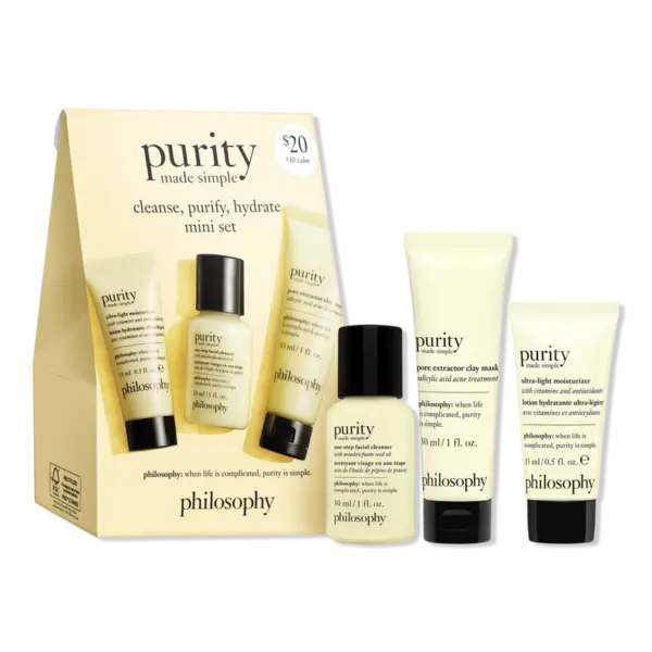 PHILOSOPHY Purity Made Simple Cleanse, Purify, Hydrate Mini Set - One-color