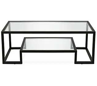 HUDSON&CANAL Hudson & Canal Athena 45' Coffee Table With Bot Tom Shelf