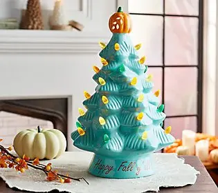 MR. HALLOWEEN 12' Ceramic Harvest Tree With Topper - One-color