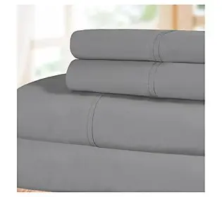 SUPERIOR Solid Cotton Percale Deep Pocket Sheet Set Twin Xl