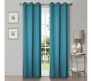 SUPERIOR Modern Solid Blackout 2-piece Curtain 42x63 - One-color