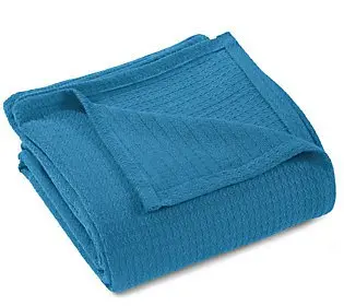 SUPERIOR Textured Cotton Weave Throw Blanket - One-color